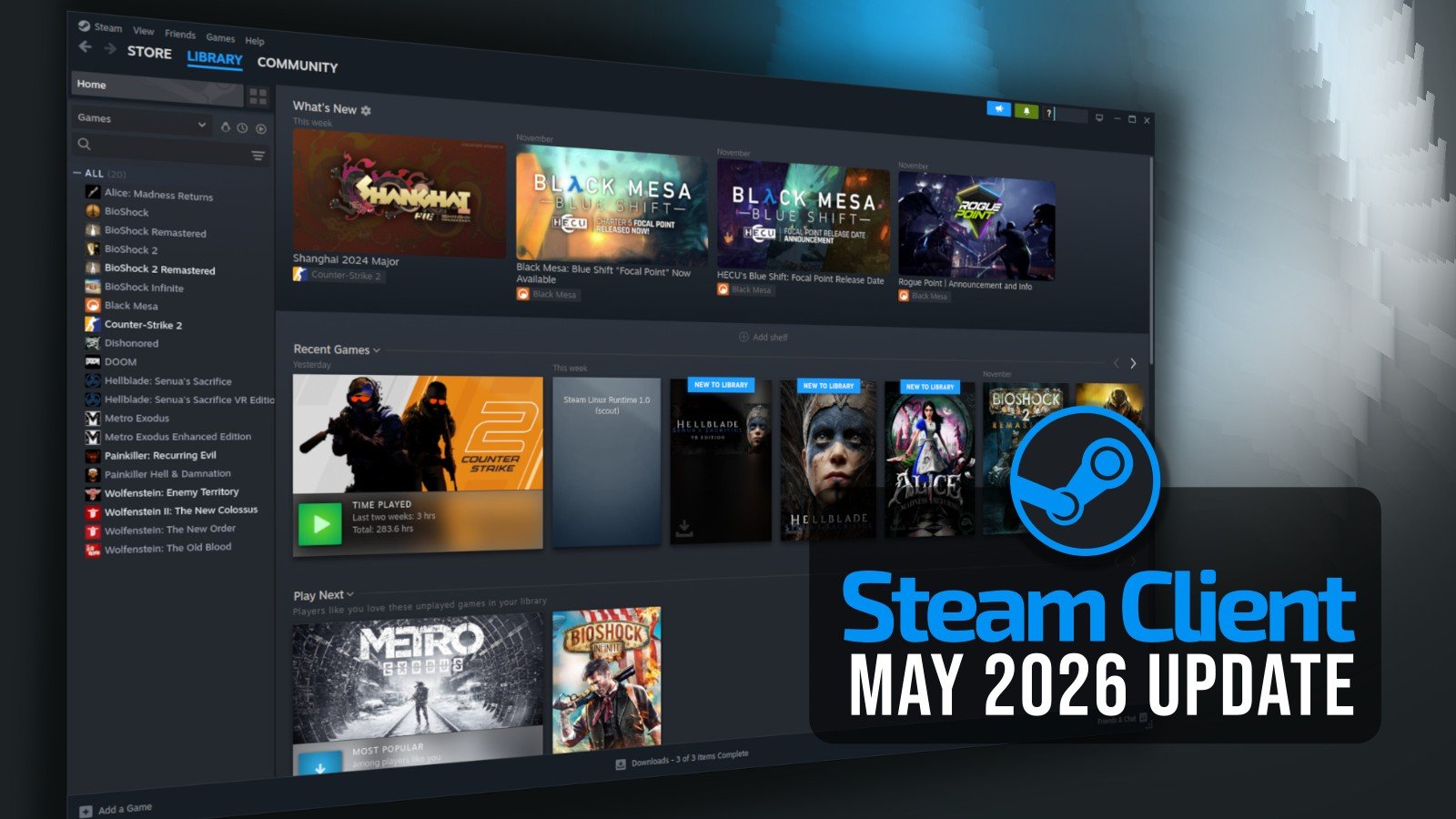 A Valve májusban már a második Steam-kliensfrissítést adja ki, újabb ...
