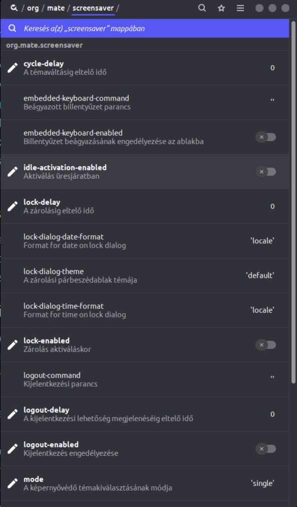mate-screensaver kikapcsolása | Linux Mint Magyar Közösség